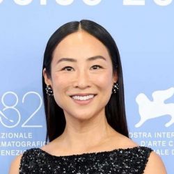 Greta Lee Attends the Tron: Ares Premiere at 2025 Humboldt Forum in Berlin 09/30/2025 ...